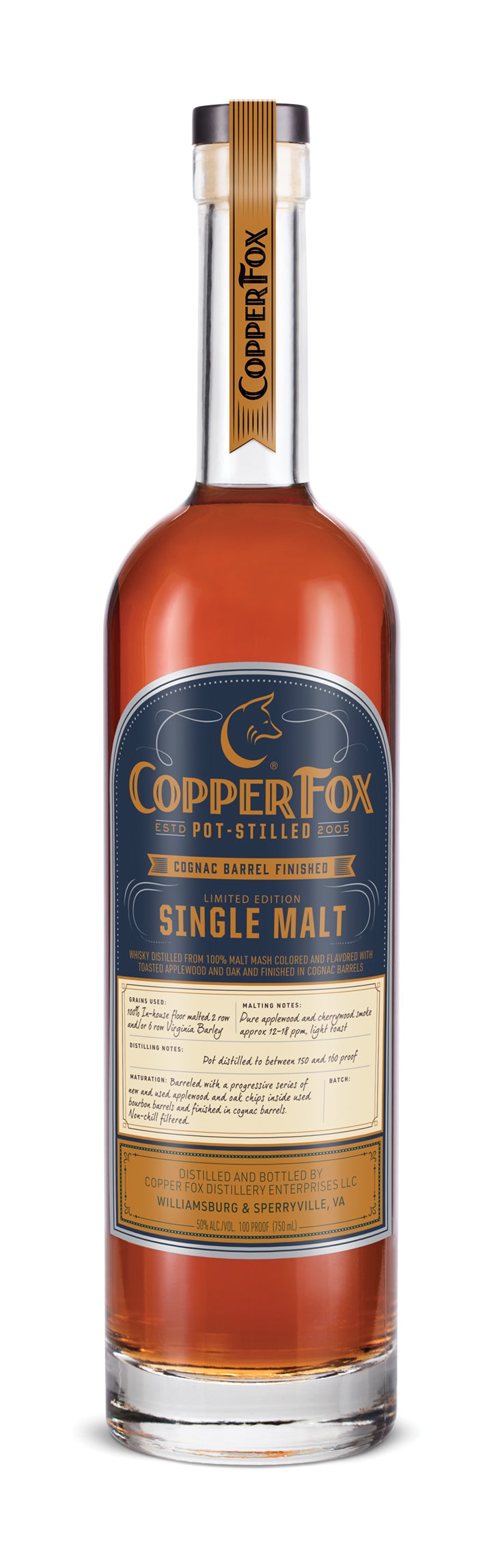 Cognac Barrel Single Malt | Copper Fox Williamsburg